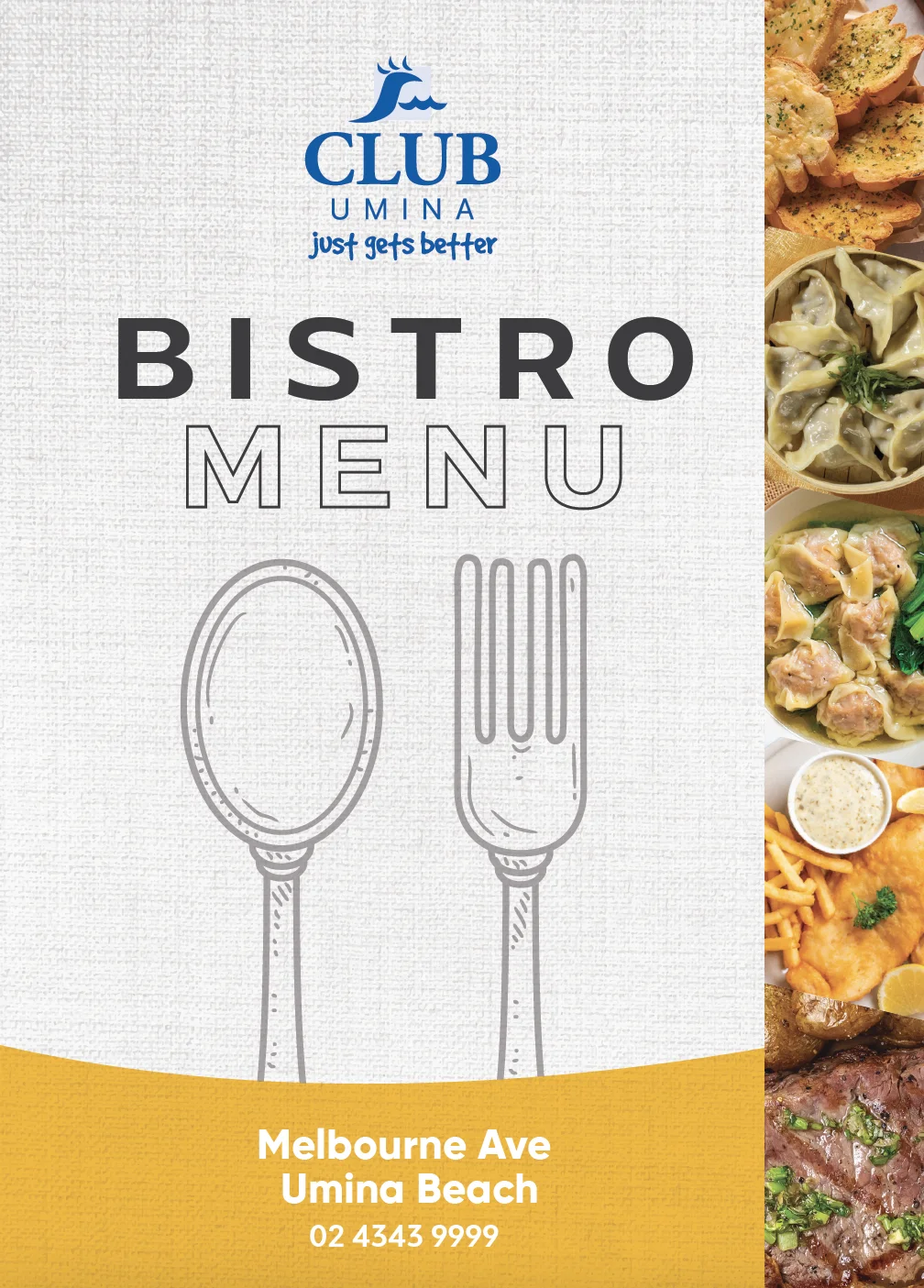 Bistro Menu - Club Umina